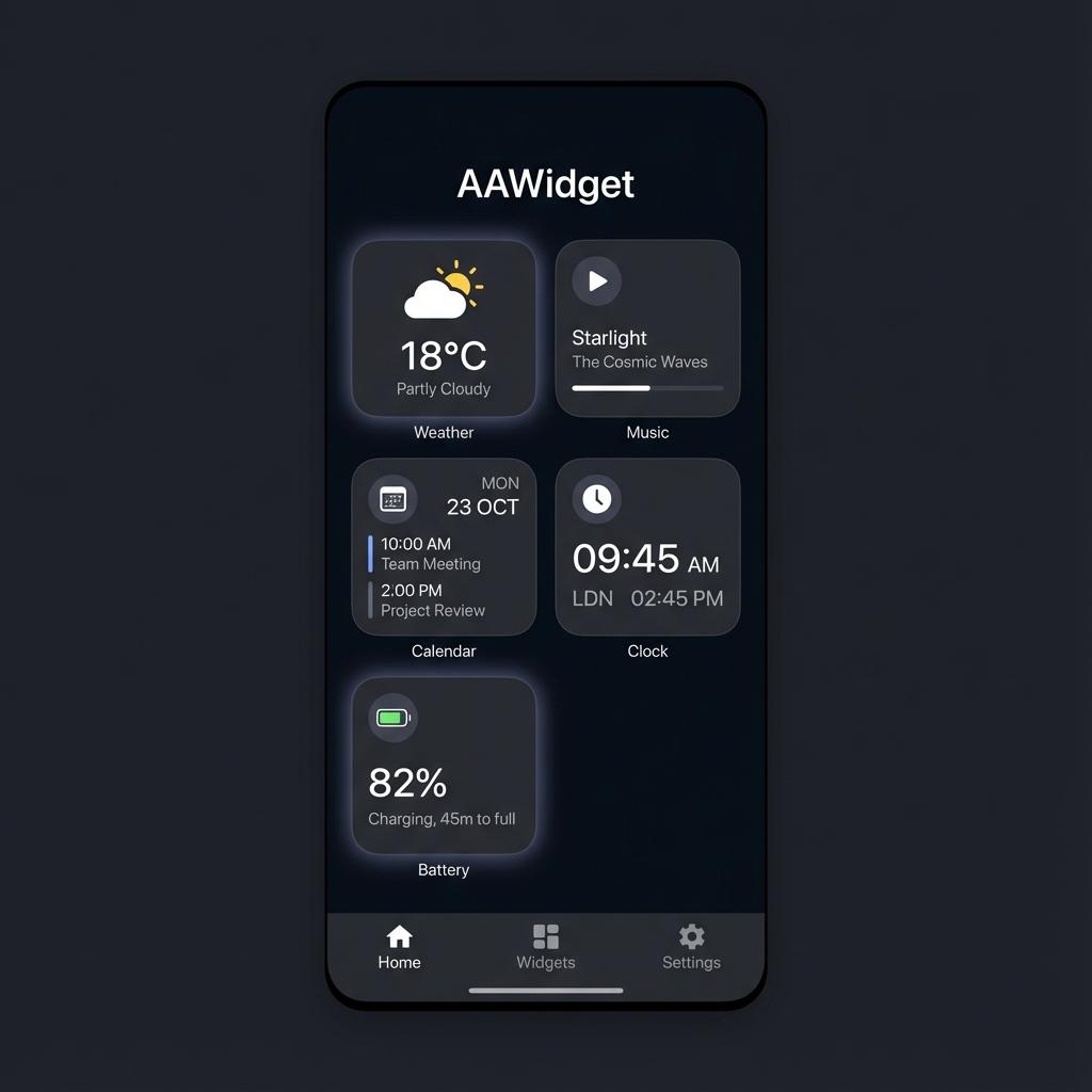 AAWidget - Display Widgets on Android Auto | Android Auto Widgets