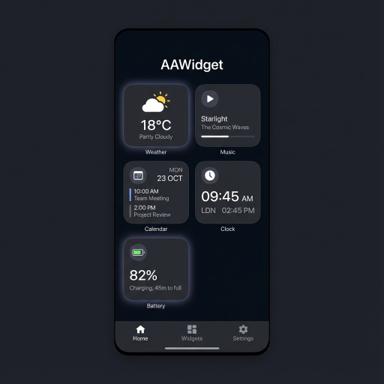 AAWidget - Display Widgets on Android Auto | Android Auto Widgets